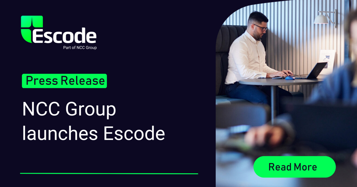 NCC Group launches Escode - Escode