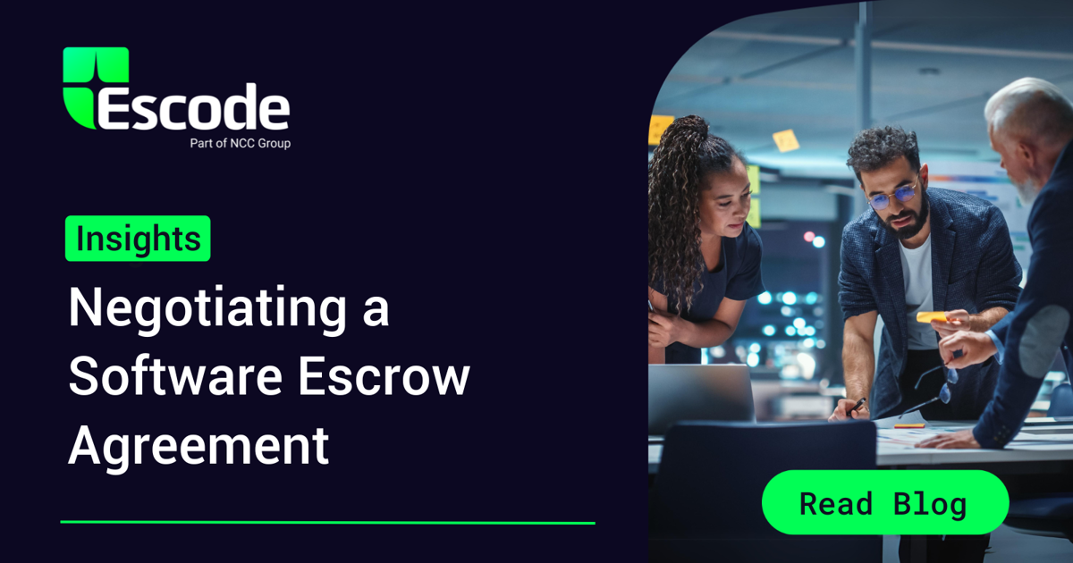 Negotiating a Software Escrow Agreement - Escode